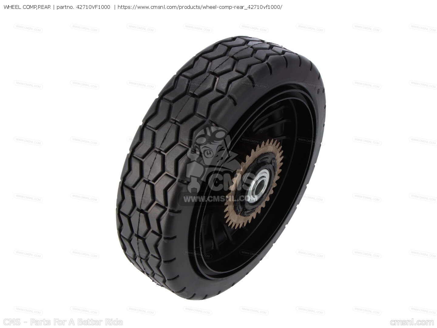 42710VF1000: WHEEL COMP,REAR Honda - buy the 42710-VF1-000 at CMSNL