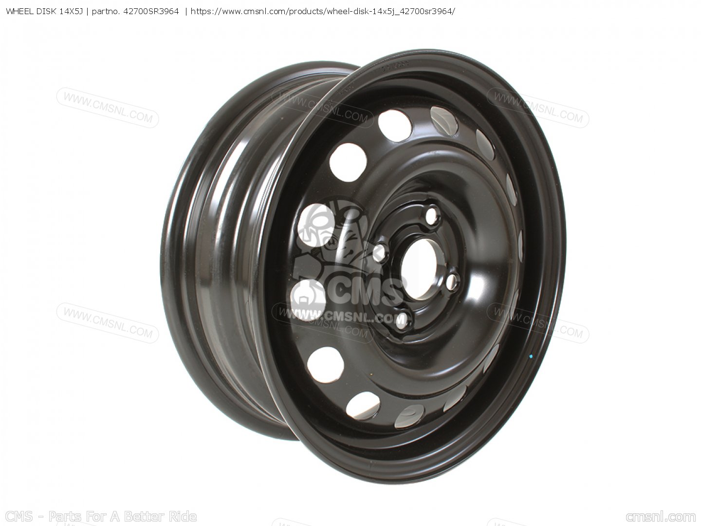 42700SR3964: Wheel Disk 14x5j Honda - buy the 42700-SR3-964 at CMSNL