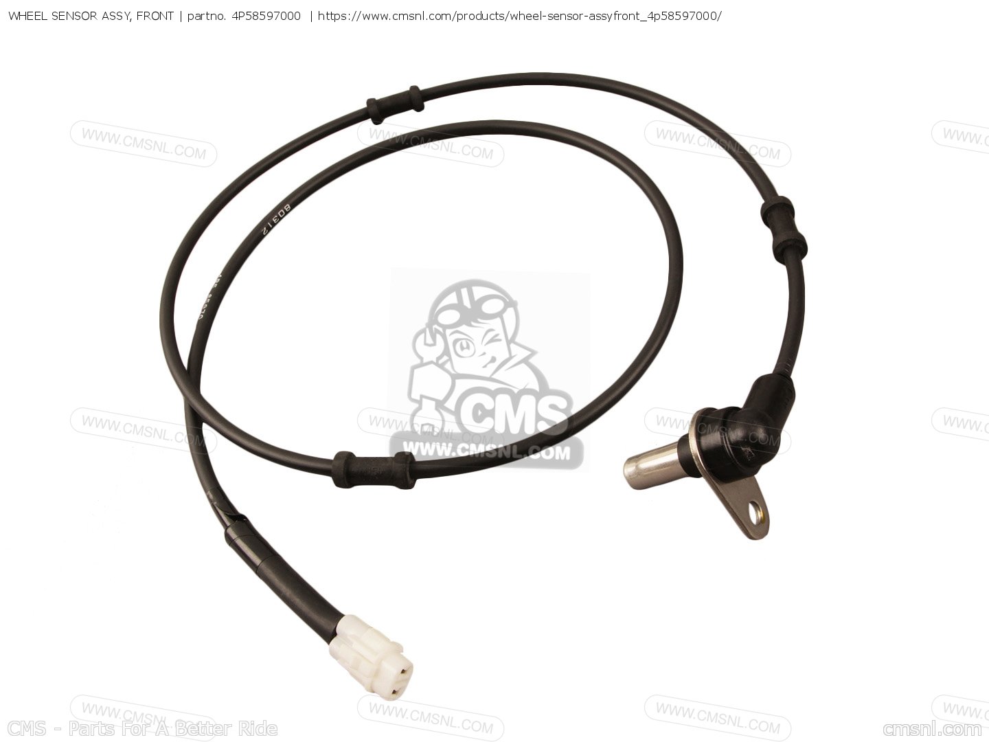 4P58597000: Wheel Sensor Assy, Front Yamaha - buy the 4P5-85970-00-00 ...