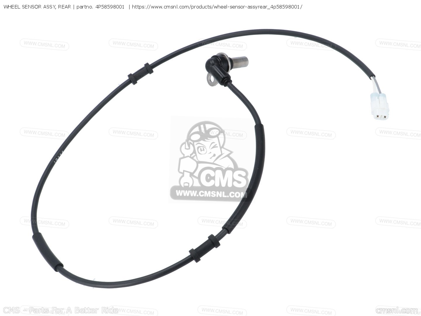 4P58598001: Wheel Sensor Assy, Rear Yamaha - buy the 4P5-85980-01-00 at ...