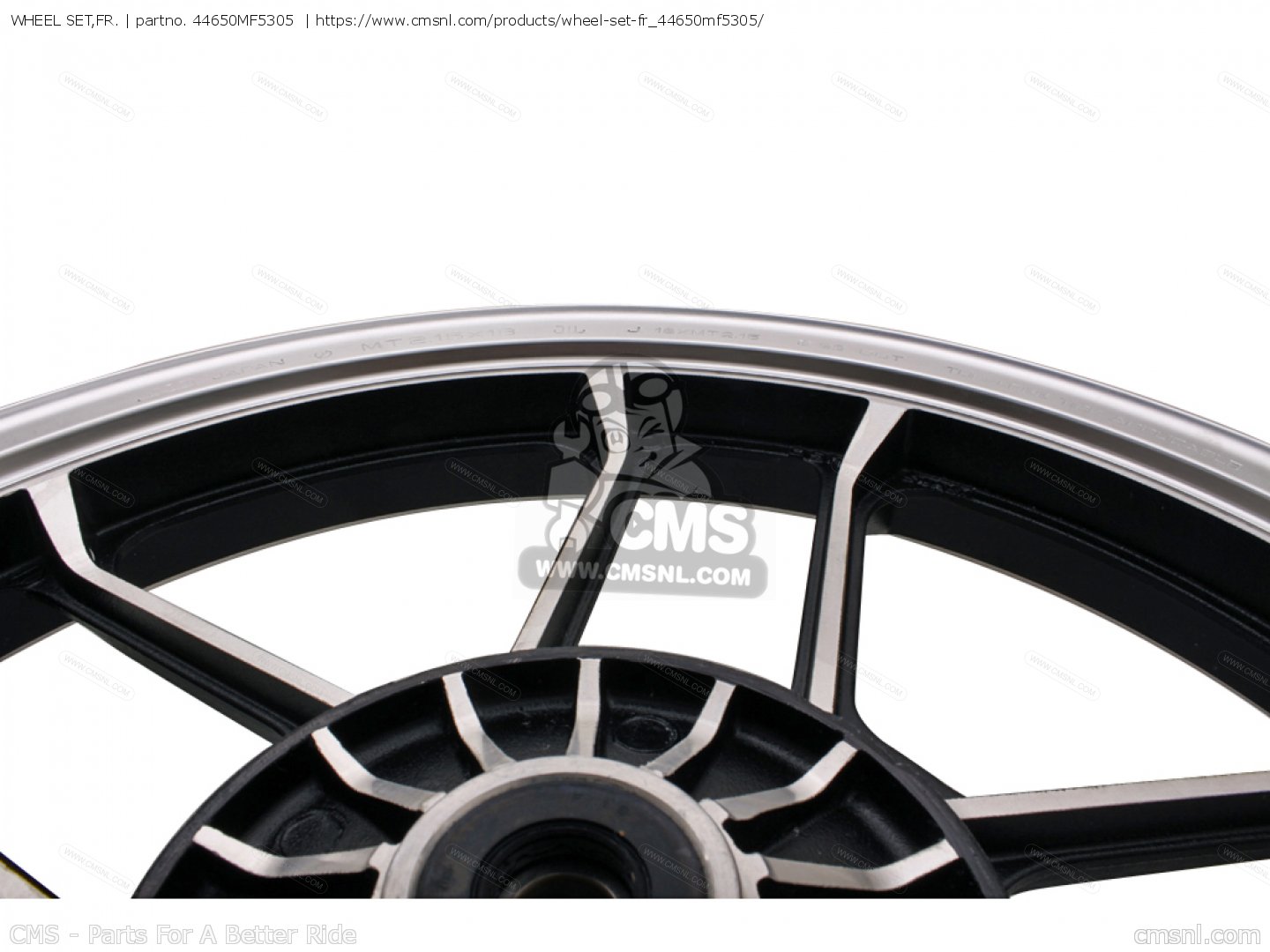 44650MF5305: Wheel Set,fr. Honda - buy the 44650-MF5-305 at CMSNL