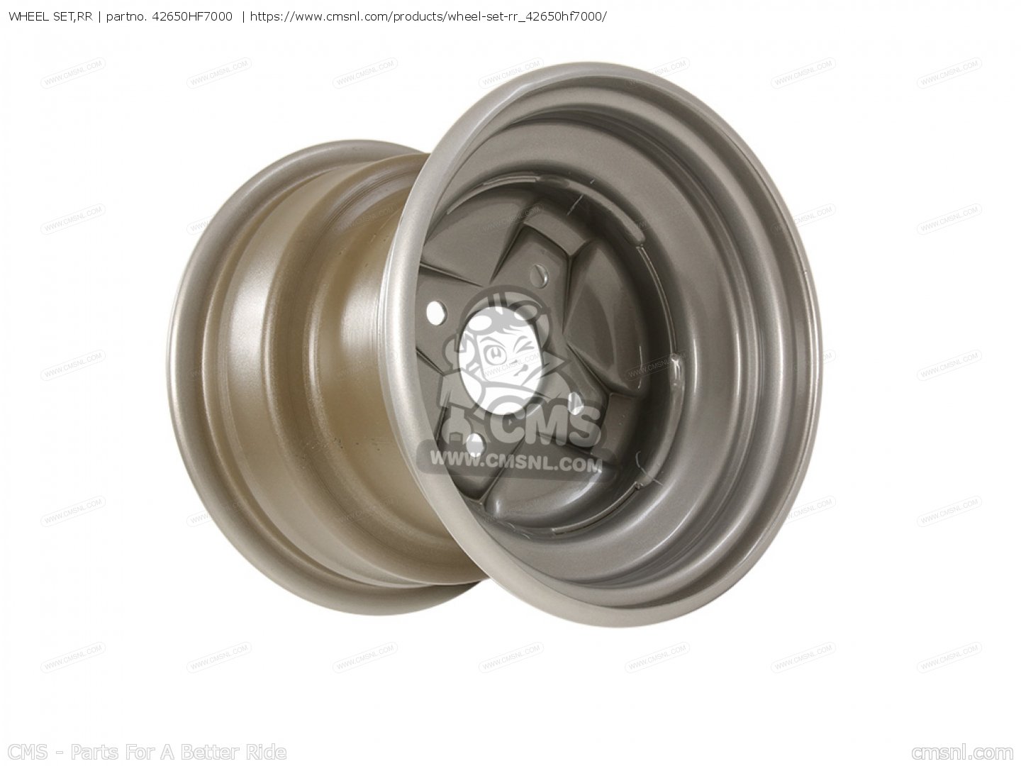 42650HF7000: WHEEL SET,RR Honda - buy the 42650-HF7-000 at CMSNL