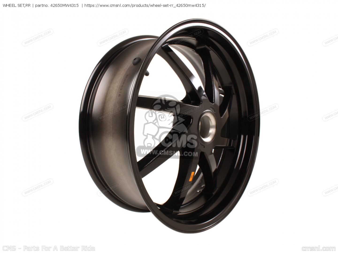 42650MW4315: WHEEL SET,RR Honda - buy the 42650-MW4-315 at CMSNL