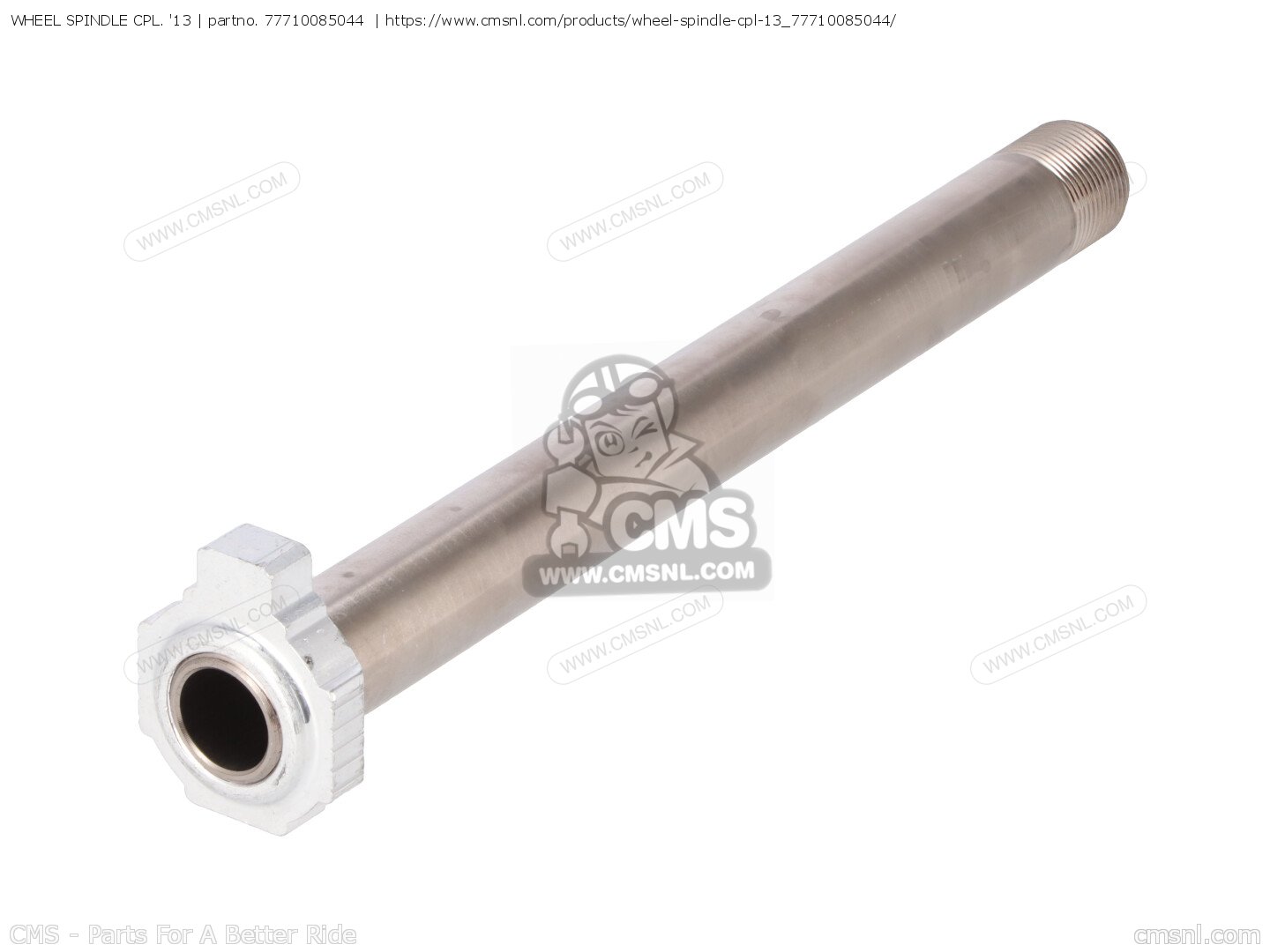 77710085044: WHEEL SPINDLE CPL. '13 KTM - buy the 77710085044 at CMSNL
