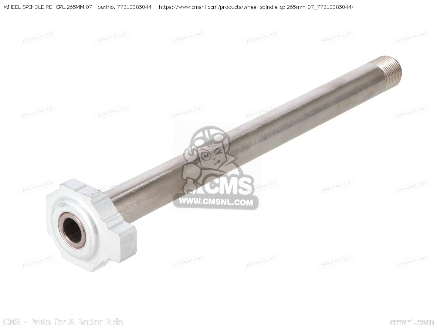 77310085044: WHEEL SPINDLE RE. CPL.265MM 07 KTM - buy the 77310085044 ...