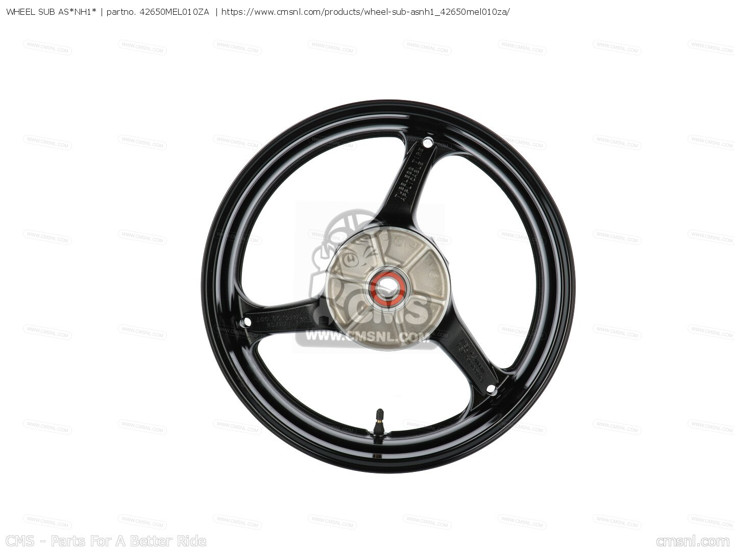 42650MEL010ZA: Wheel Sub As*nh1* Honda - buy the 42650-MEL-010ZA at CMSNL