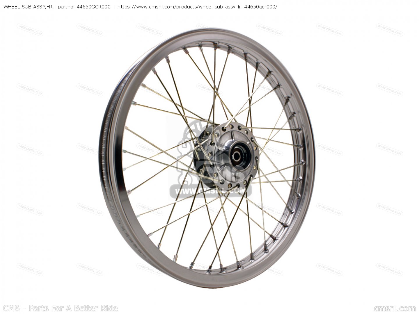 WHEEL SUB ASSY,FR for CB50V DREAM JAPAN (11GCRVJ3) - order at CMSNL