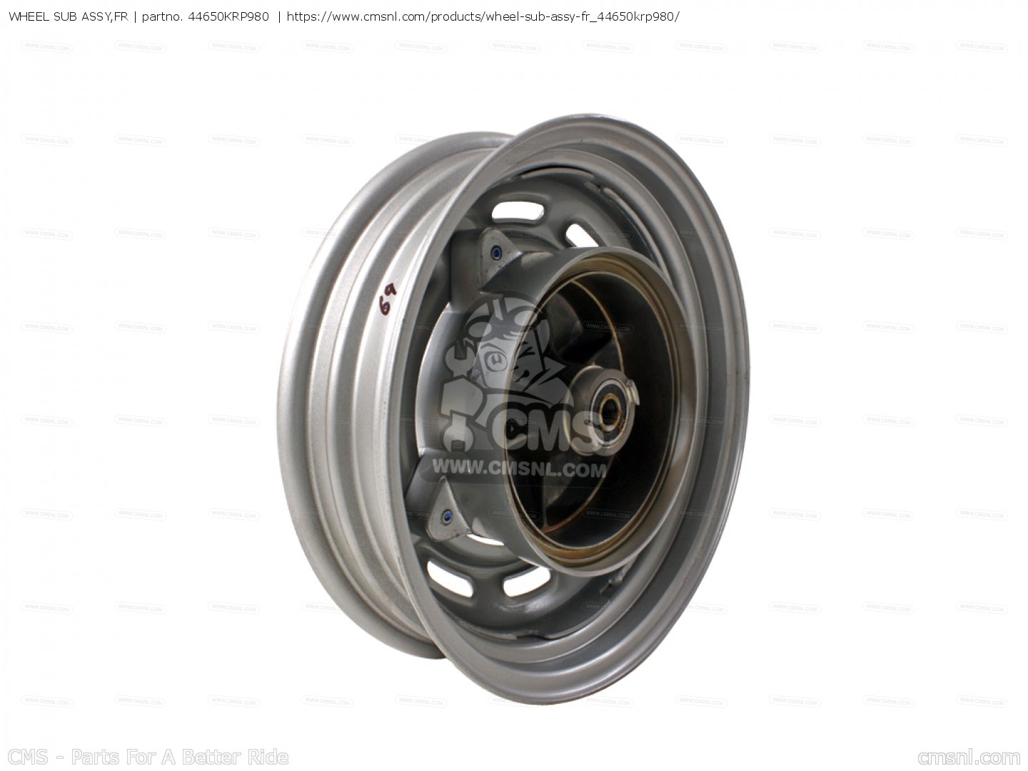 44650KRP980: Wheel Sub Assy,fr Honda - buy the 44650-KRP-980 at CMSNL