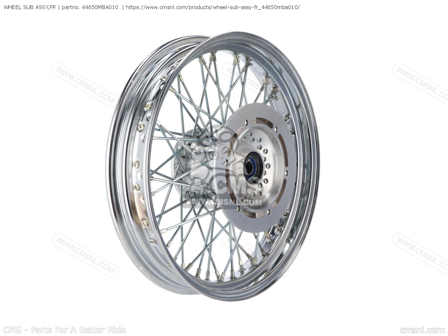 44650MBA010: Wheel Sub Assy,fr Honda - buy the 44650-MBA-010 at CMSNL