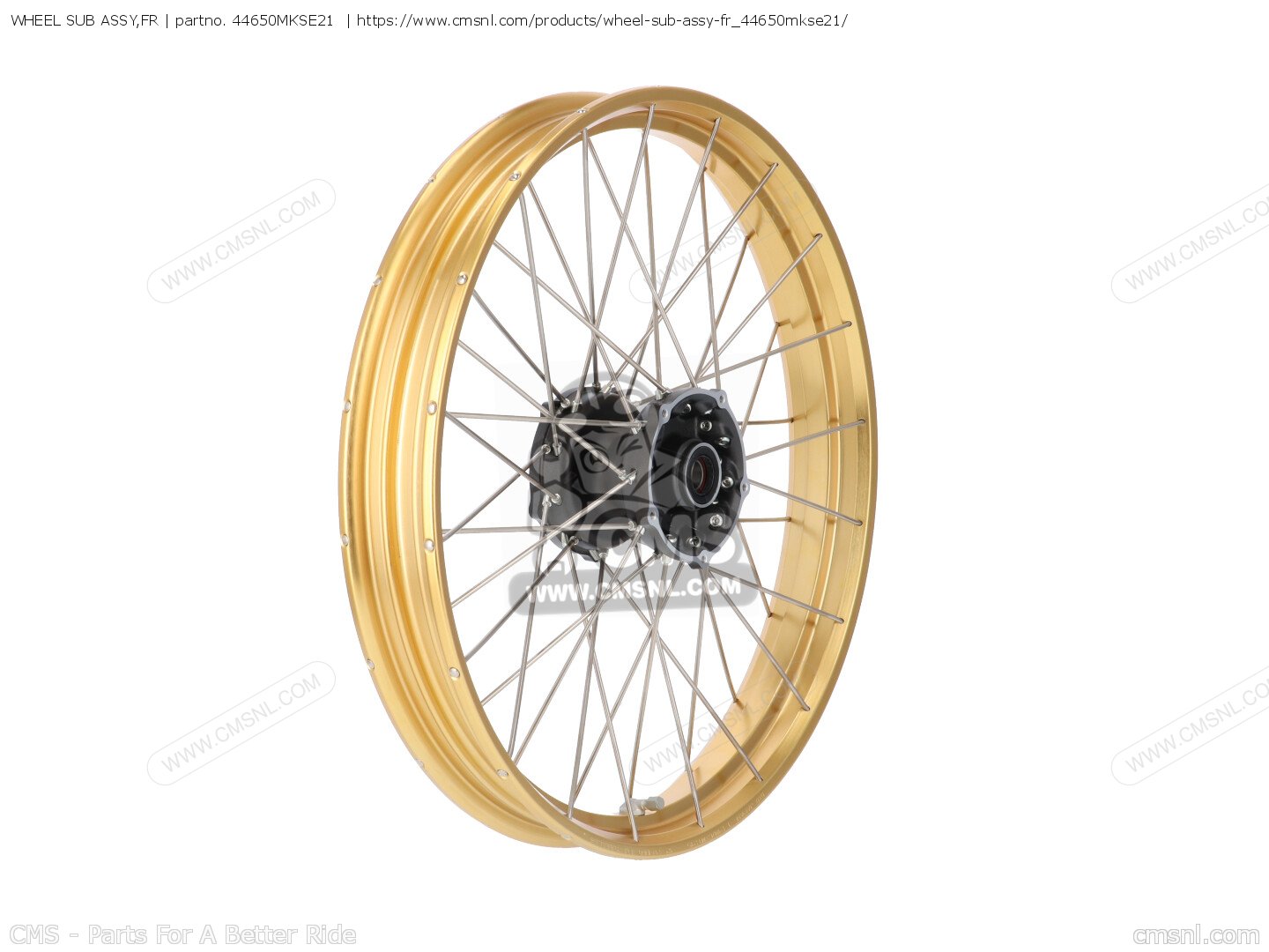 44650MKSE21: Wheel Sub Assy,fr Honda - buy the 44650-MKS-E21 at CMSNL