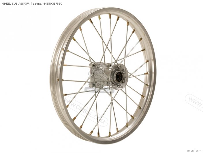 44650GBF830: WHEEL SUB ASSY,FR Honda - buy the 44650-GBF-830 at CMSNL