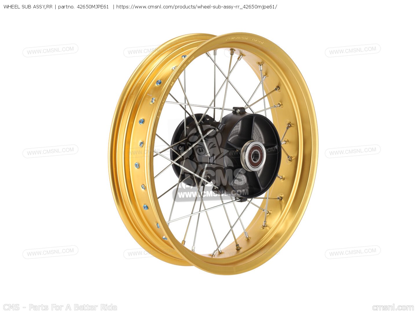 42650MJPE61: WHEEL SUB ASSY,RR Honda - buy the 42650-MJP-E61 at CMSNL