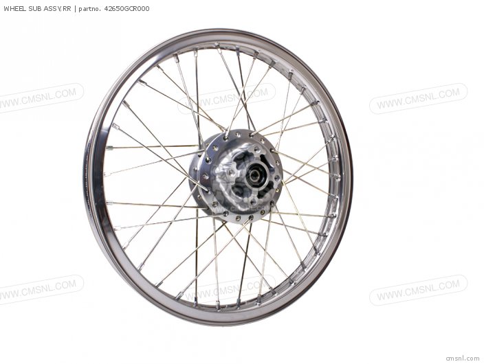 42650GCR000: WHEEL SUB ASSY,RR Honda - buy the 42650-GCR-000 at CMSNL