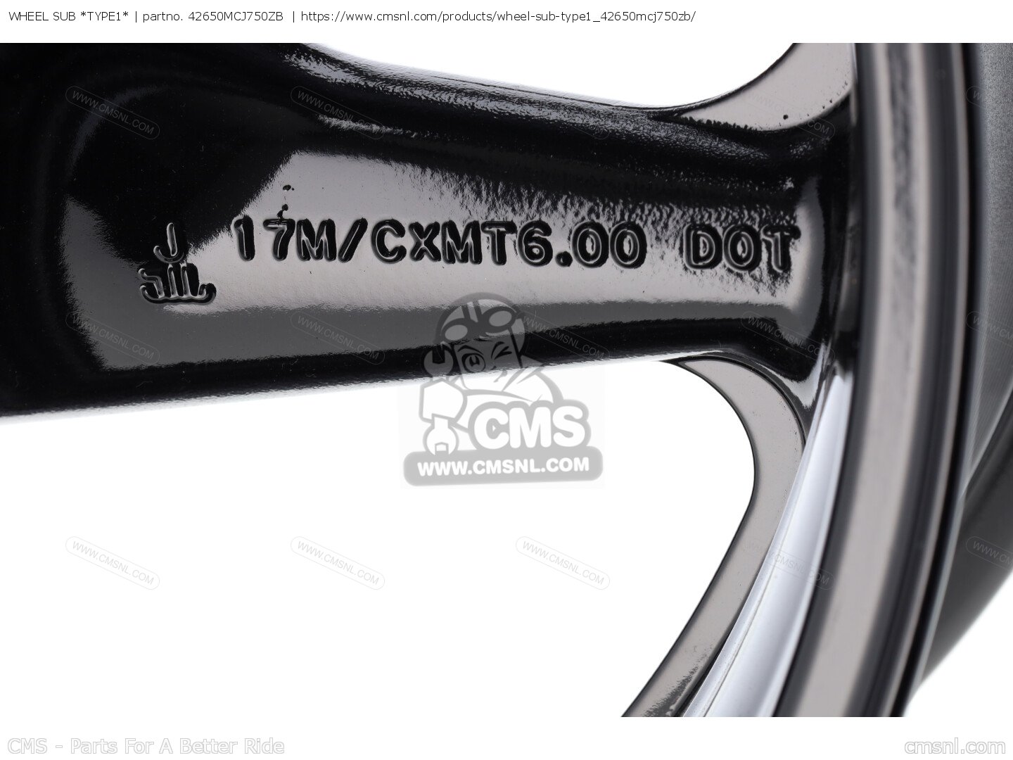 WHEEL SUB *TYPE1* for Honda - order at CMSNL