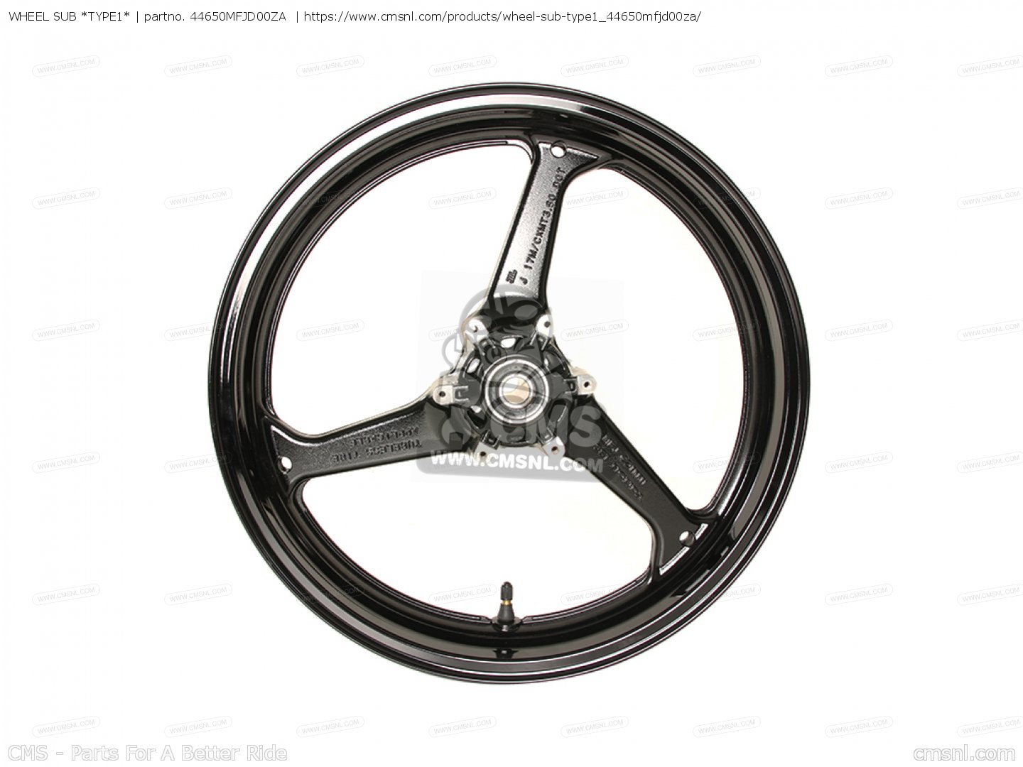 44650MFJD00ZA: WHEEL SUB *TYPE1* Honda - buy the 44650-MFJ-D00ZA at CMSNL