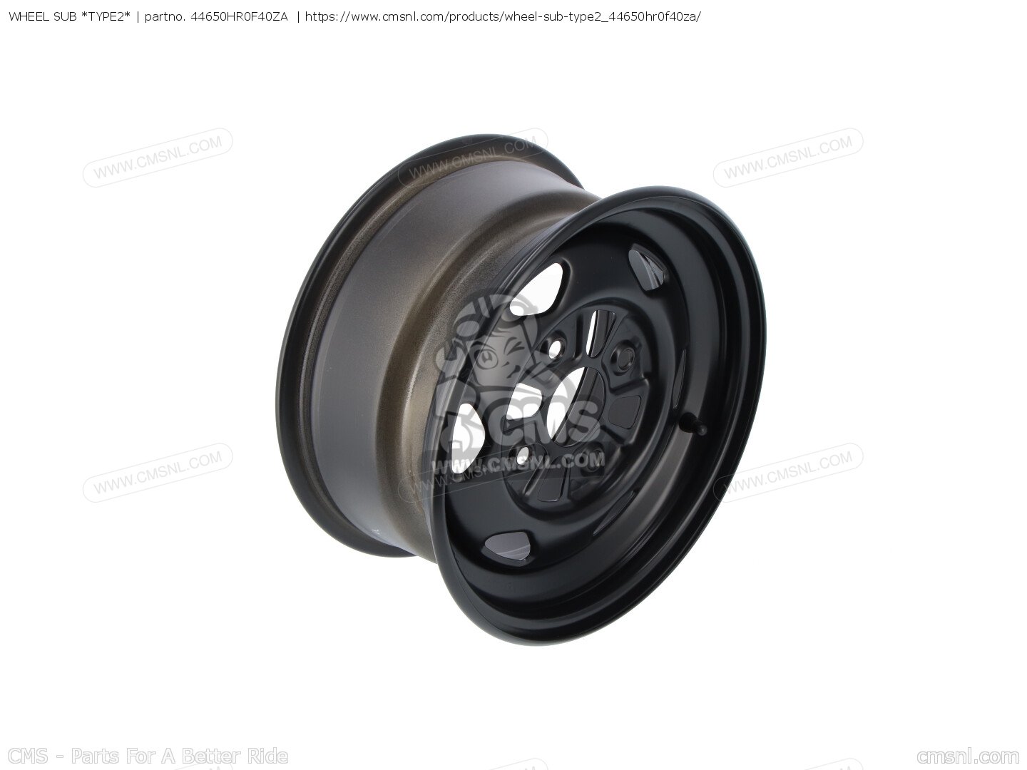 44650HR0F40ZA: WHEEL SUB *TYPE2* Honda - buy the 44650-HR0-F40ZA at CMSNL