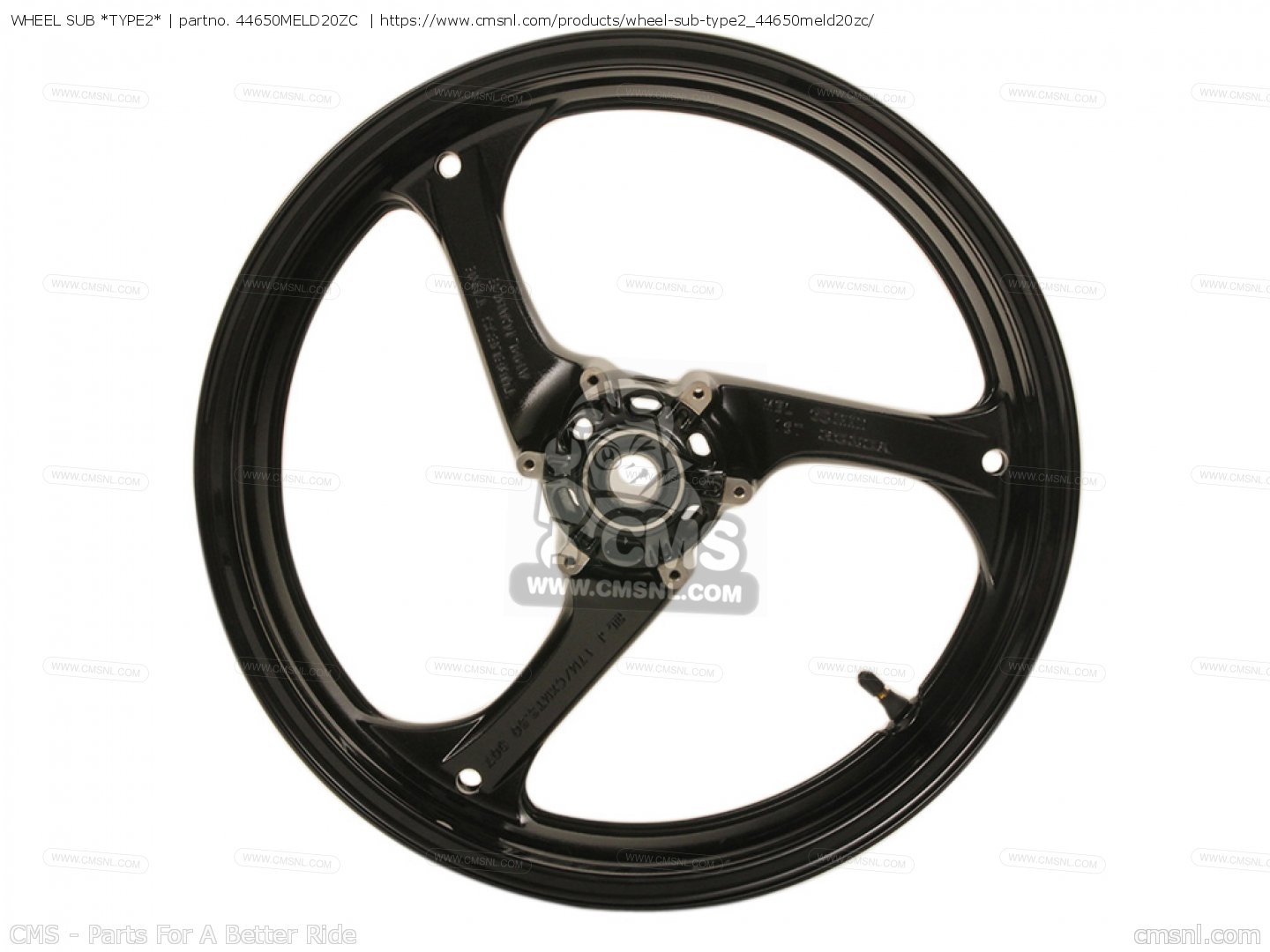 WHEEL SUB *TYPE2* for CBR1000RR 2007 (7) JAPAN SC57-130 - order at CMSNL