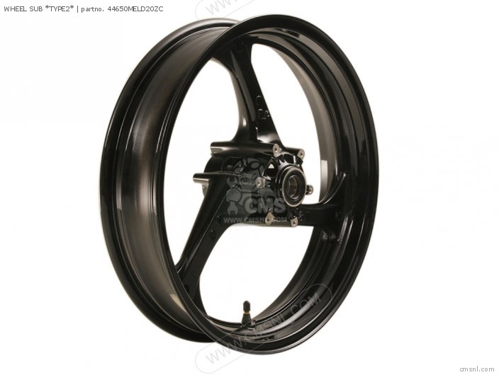 WHEEL SUB *TYPE2* for CBR1000RR 2007 (7) JAPAN SC57-130 - order at CMSNL