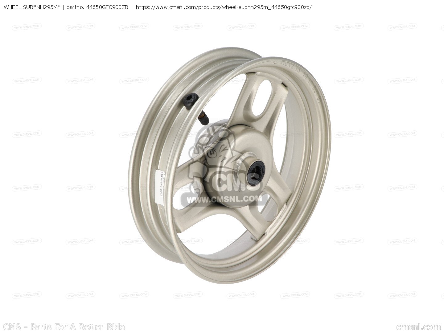 44650-GFC-900ZB Wheel Sub*Nh295M*, 44650GFC900ZB Honda - NVS501SH ...