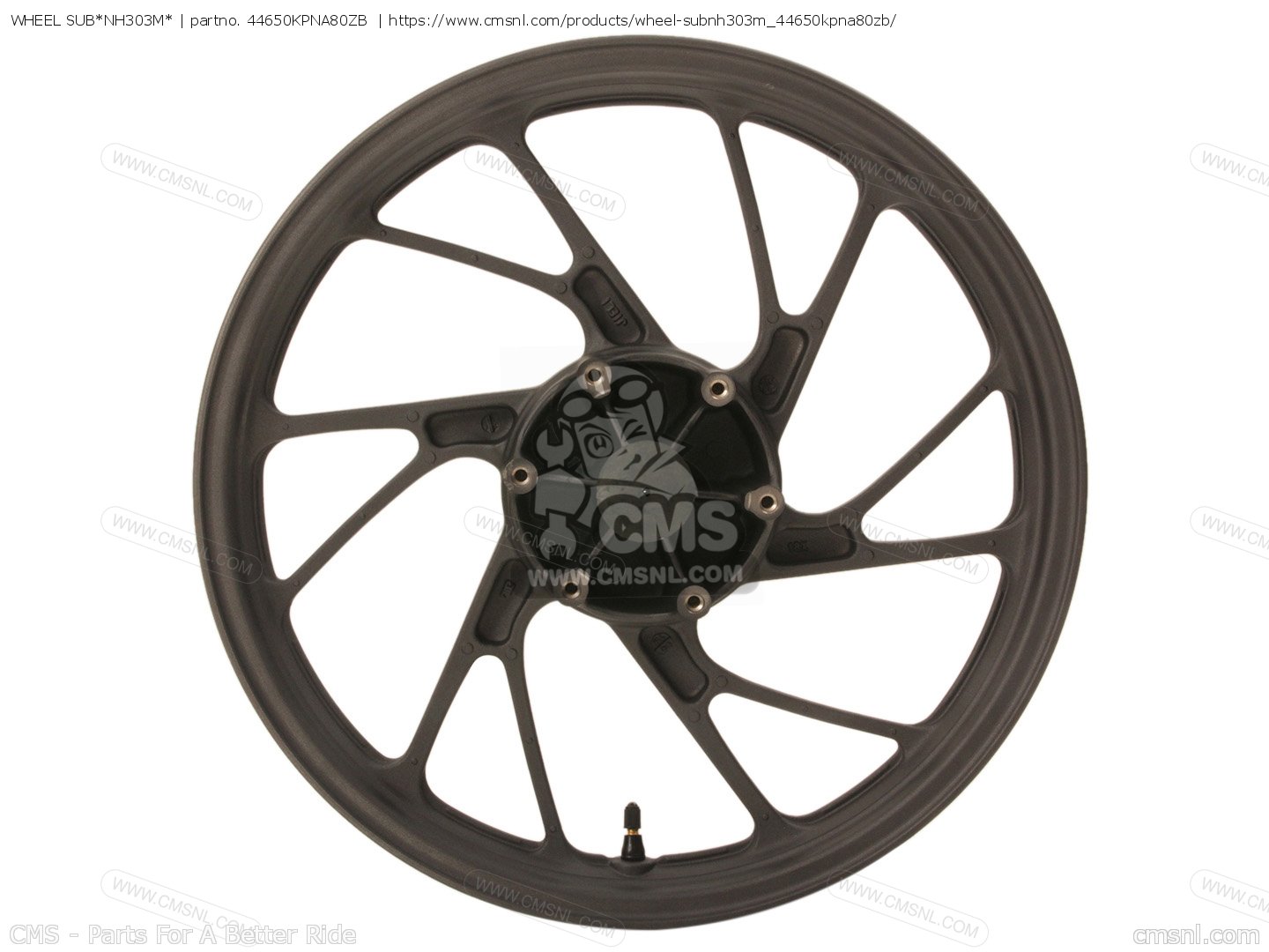 44650KPNA80ZB: Wheel Sub*nh303m* Honda - buy the 44650-KPN-A80ZB at CMSNL
