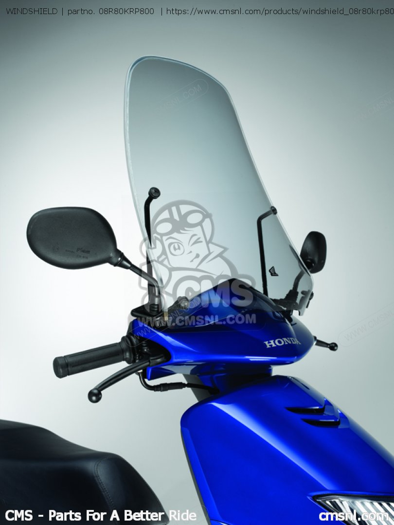 08R80KRP800: Windshield 450x480x3 Honda - buy the 08R80-KRP-800 at CMSNL