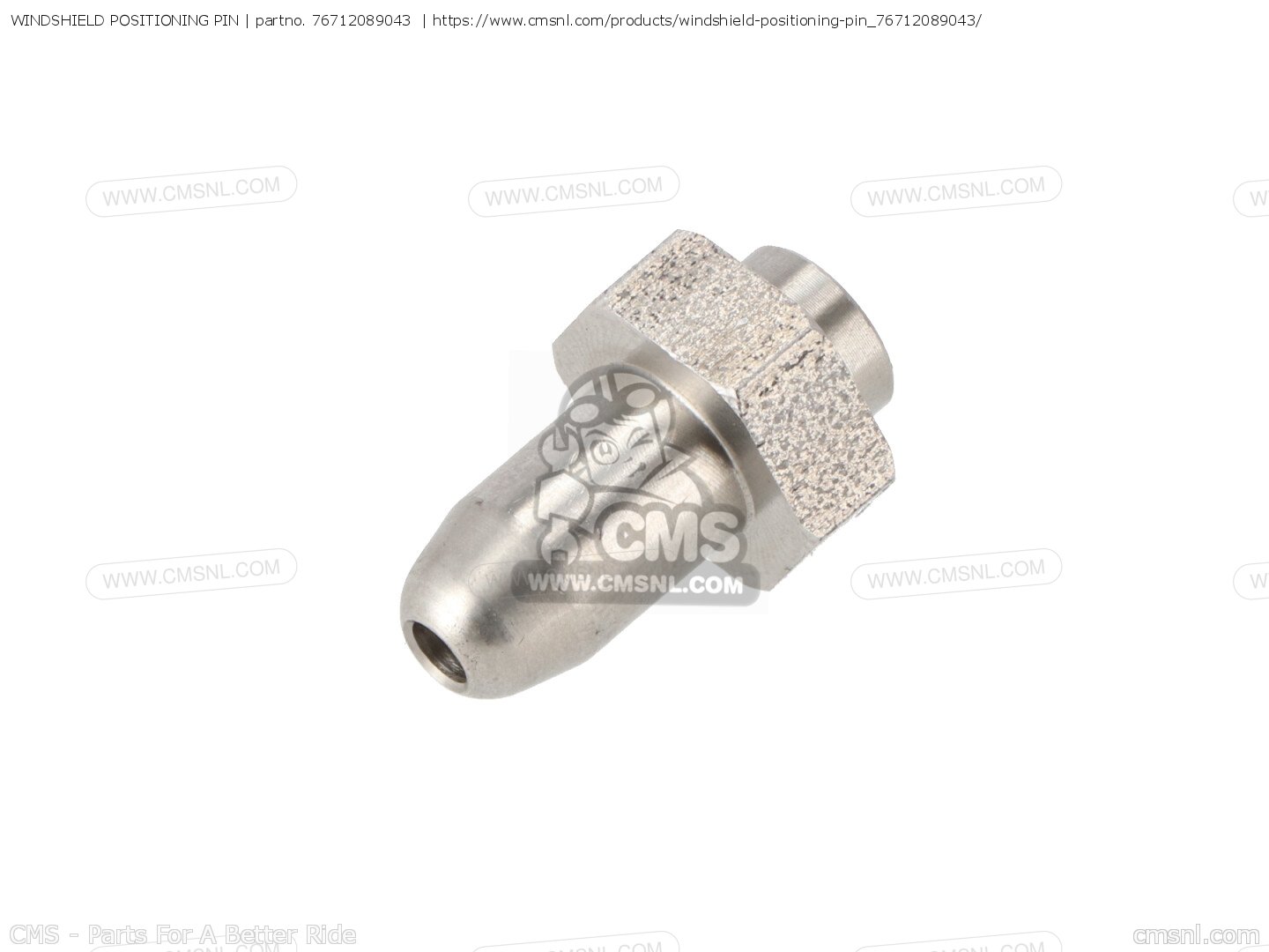 76712089043: WINDSHIELD POSITIONING PIN KTM - buy the 76712089043 at CMSNL