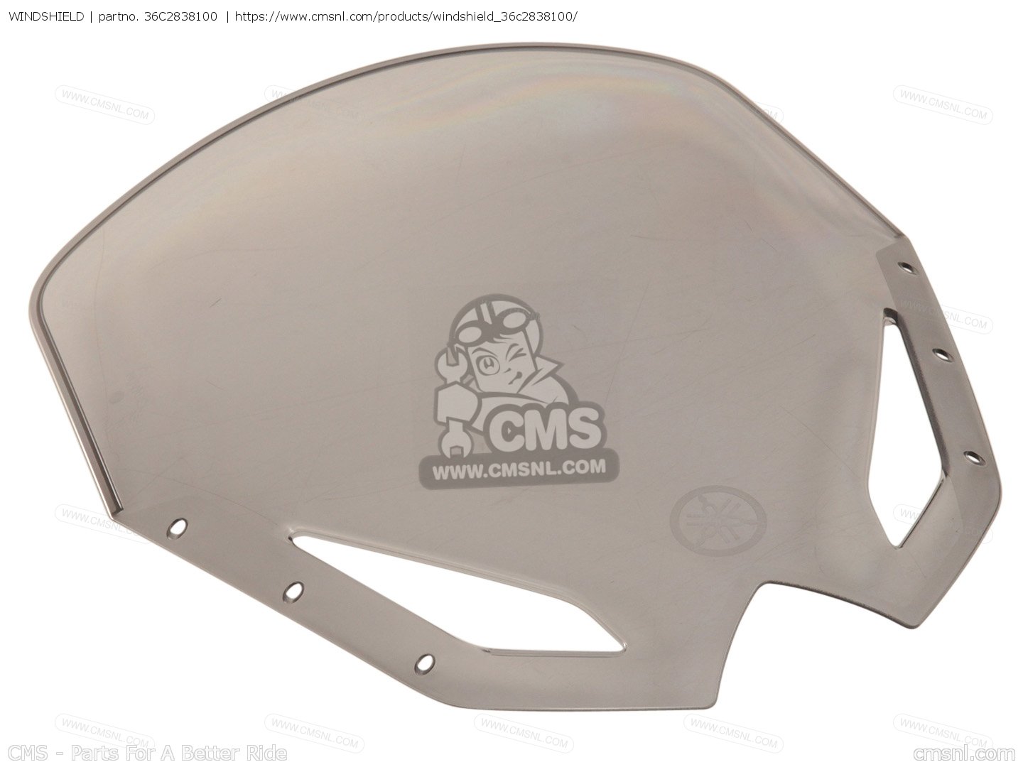 36C2838100: WINDSHIELD Yamaha - buy the 36C-28381-00-00 at CMSNL
