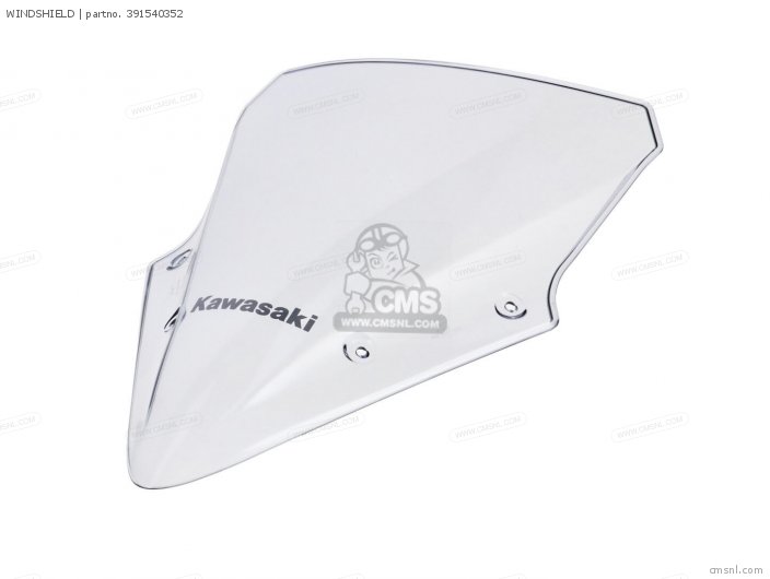 391540352: WINDSHIELD Kawasaki - buy the 39154-0352 at CMSNL