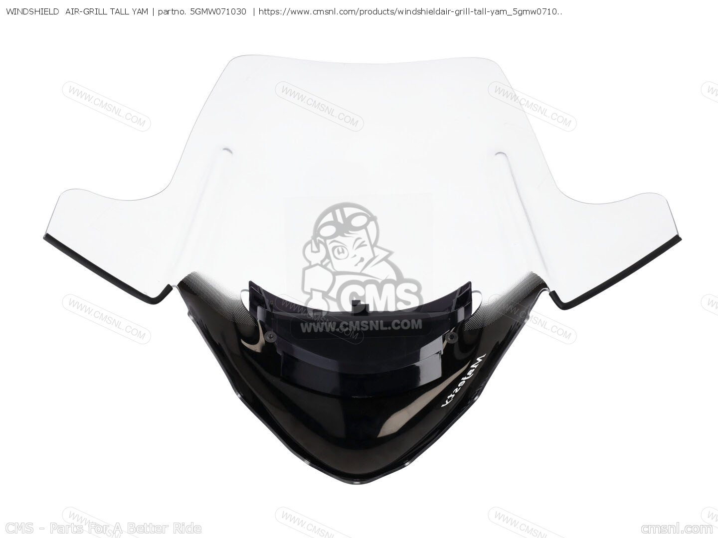 5GMW071030: Windshield Air-grill Tall Yam Yamaha - buy the 5GM-W0710-30 ...