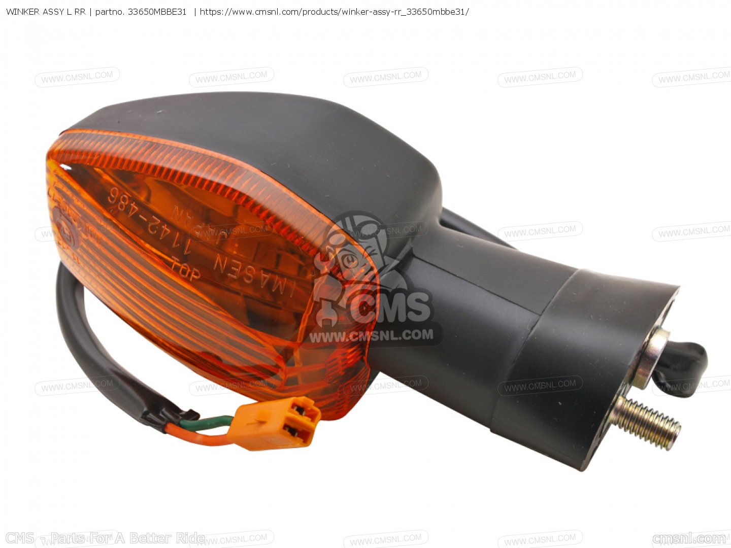 33650MBBE31: WINKER ASSY L RR Honda - buy the 33650-MBB-E31 at CMSNL