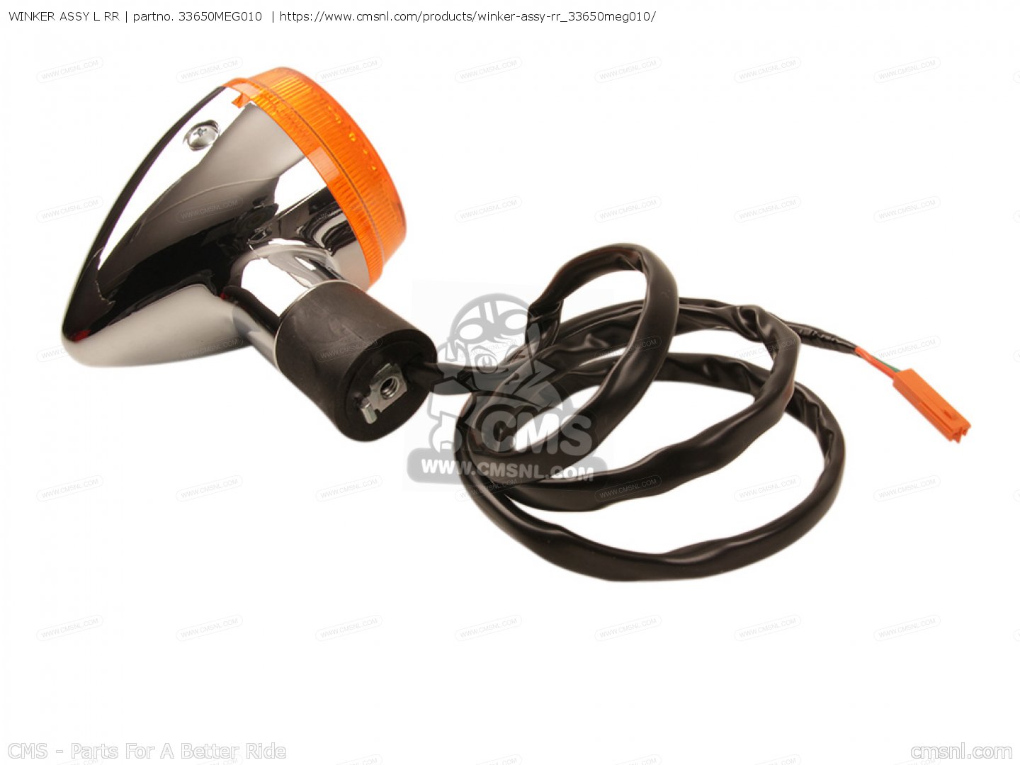 33650MEG010: WINKER ASSY L RR Honda - buy the 33650-MEG-010 at CMSNL