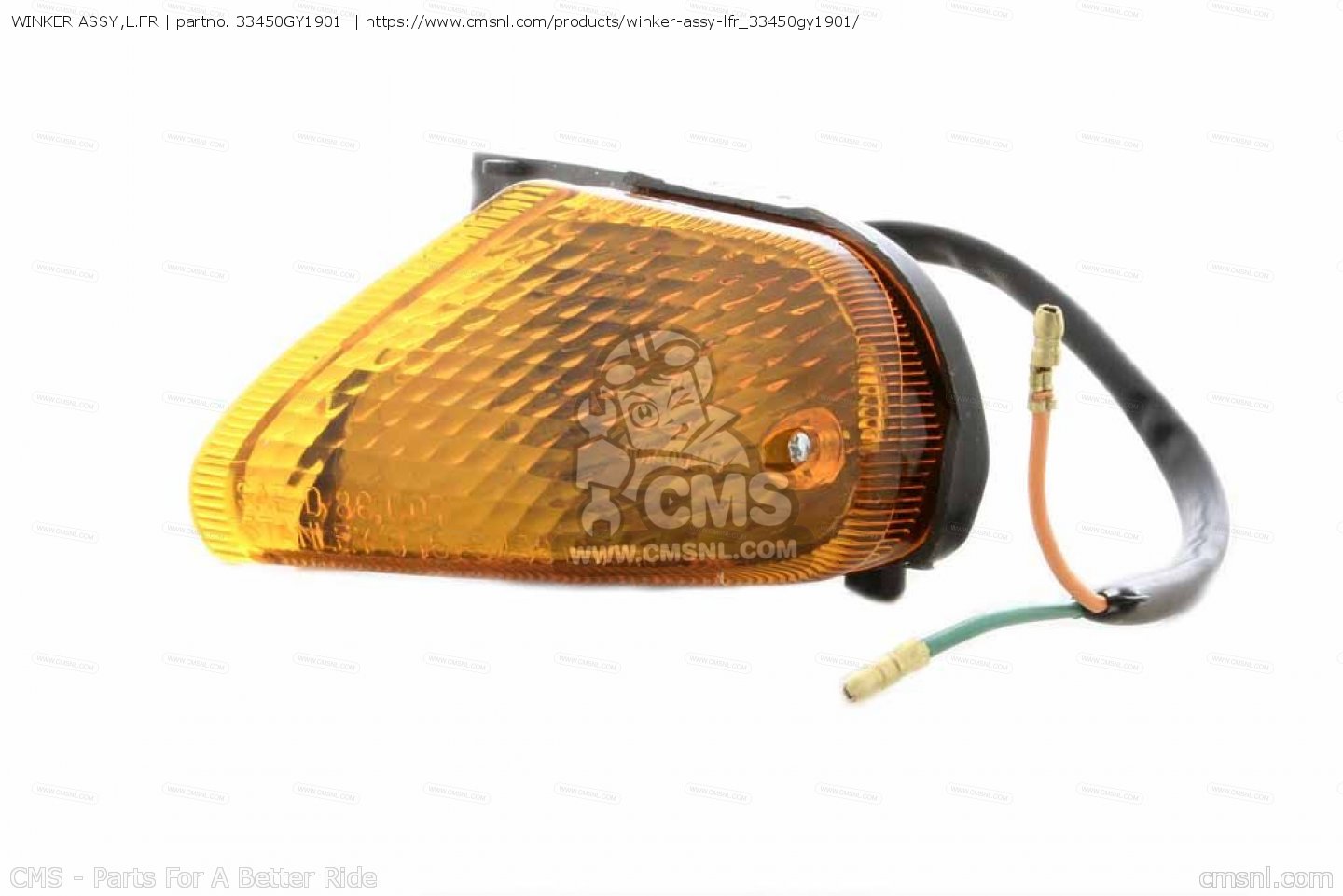33450GY1901: Winker Assy.,l.fr Honda - buy the 33450-GY1-901 at CMSNL