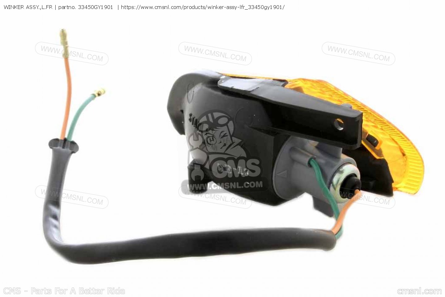 33450GY1901: Winker Assy.,l.fr Honda - buy the 33450-GY1-901 at CMSNL