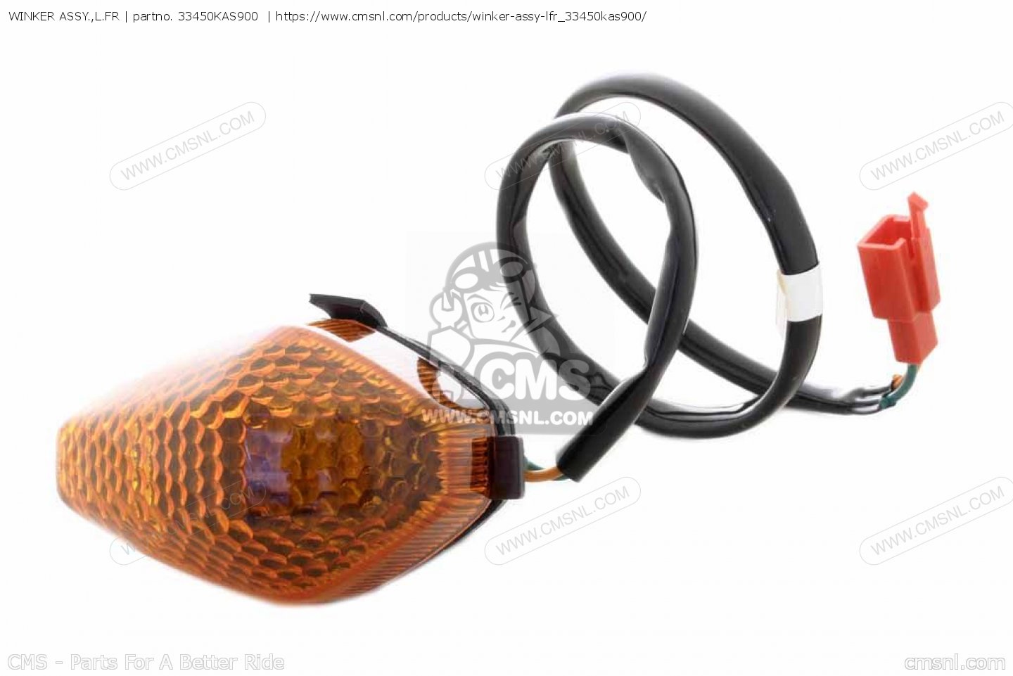 33450KAS900: Winker Assy.,l.fr Honda - buy the 33450-KAS-900 at CMSNL