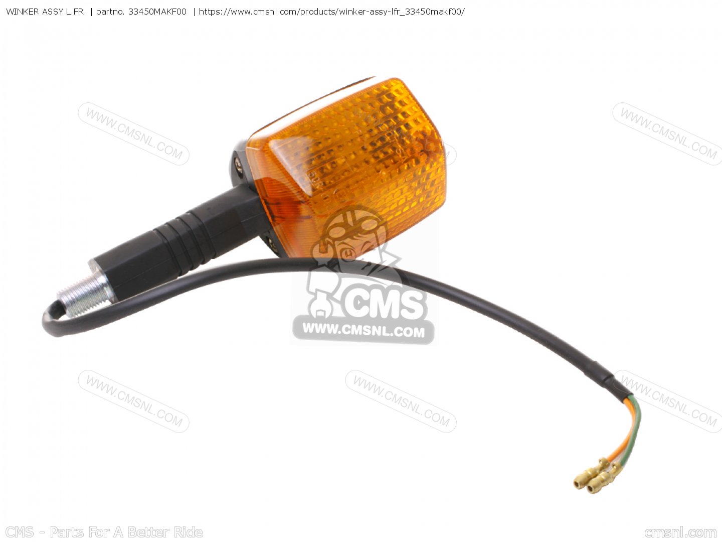 33450MAKF00: WINKER ASSY L.FR. Honda - buy the 33450-MAK-F00 at CMSNL