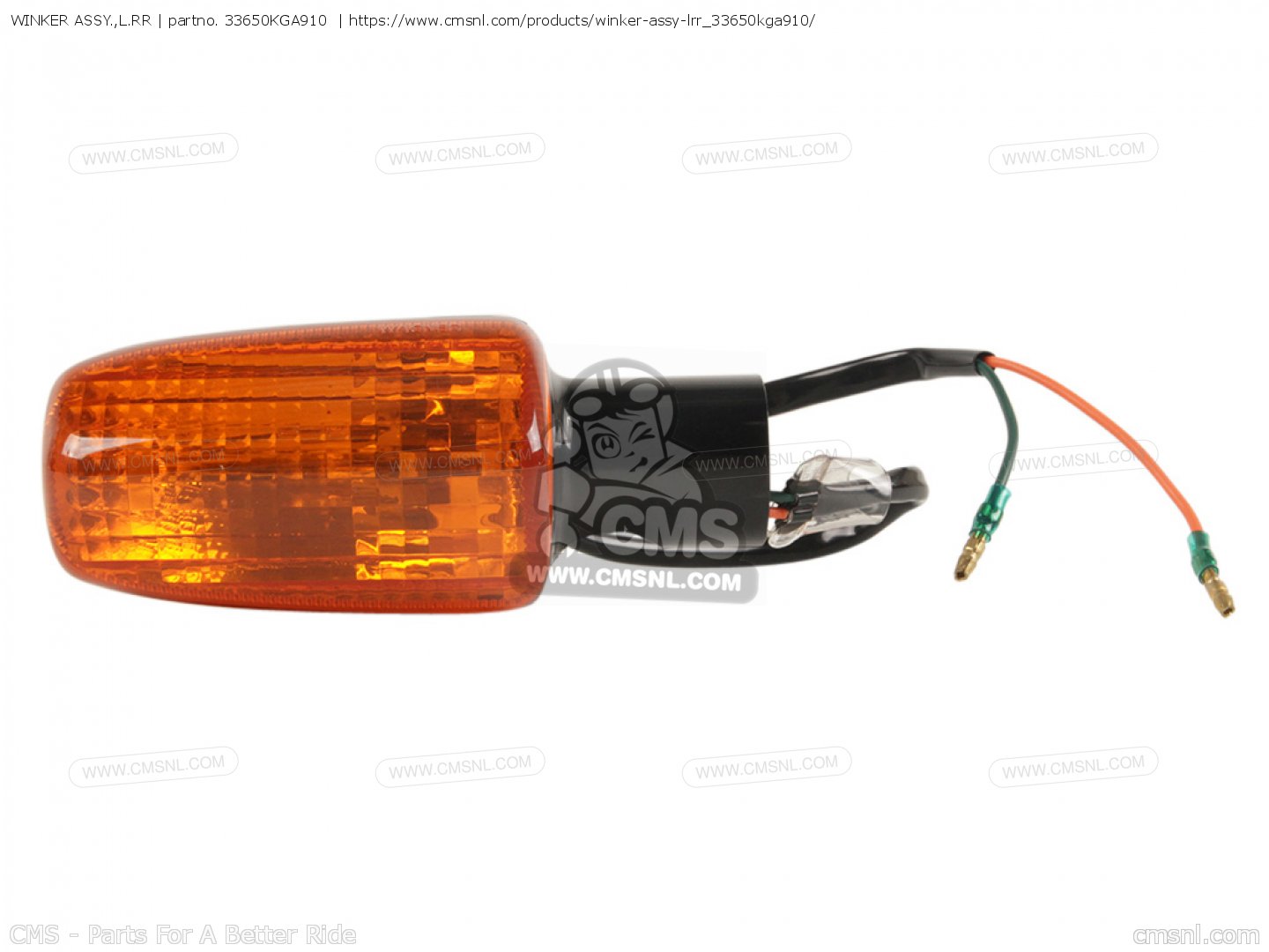 33650KGA910: Winker Assy.,l.rr Honda - buy the 33650-KGA-910 at CMSNL