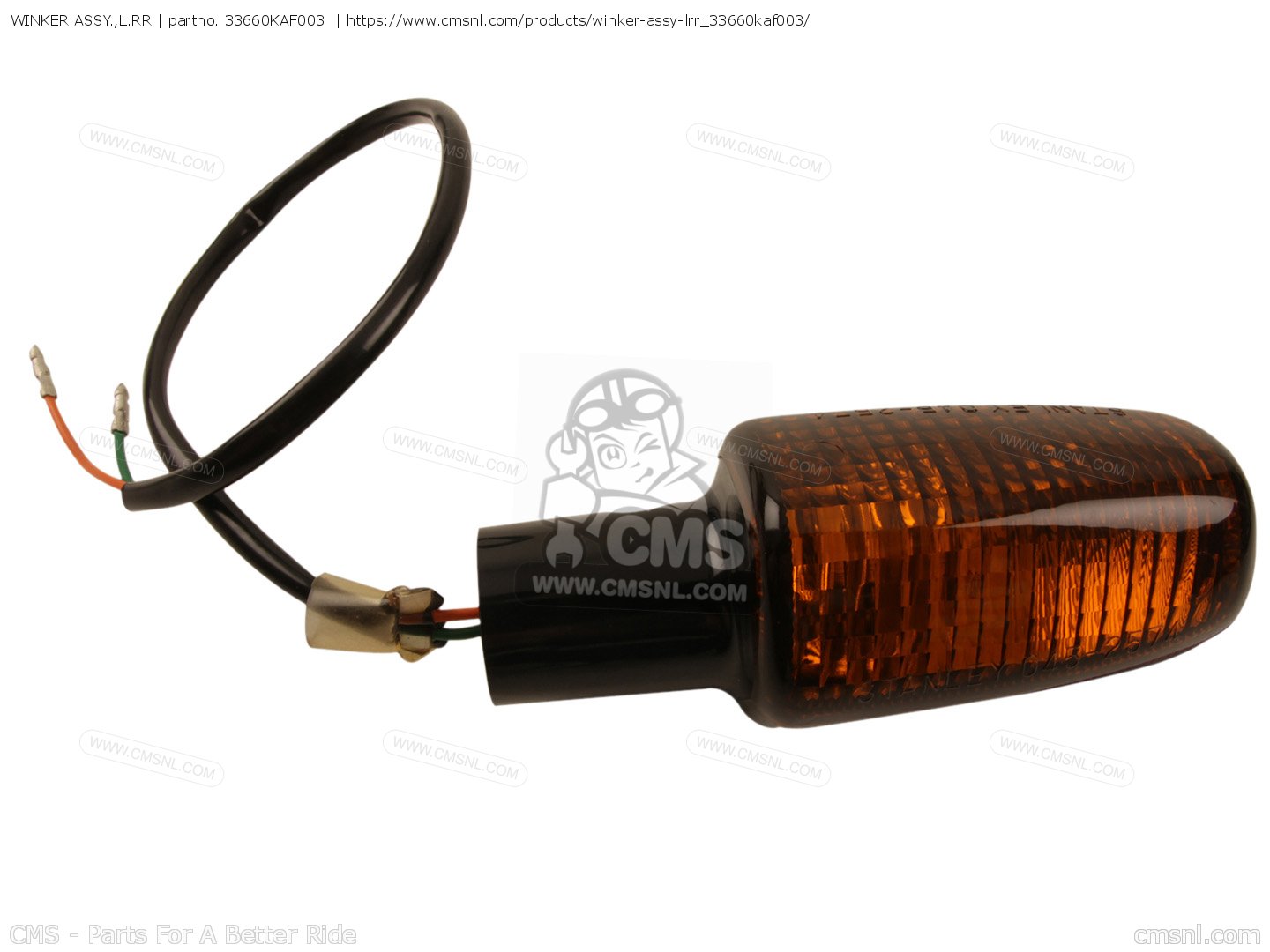 33660KAF003: Winker Assy.,l.rr Honda - buy the 33660-KAF-003 at CMSNL