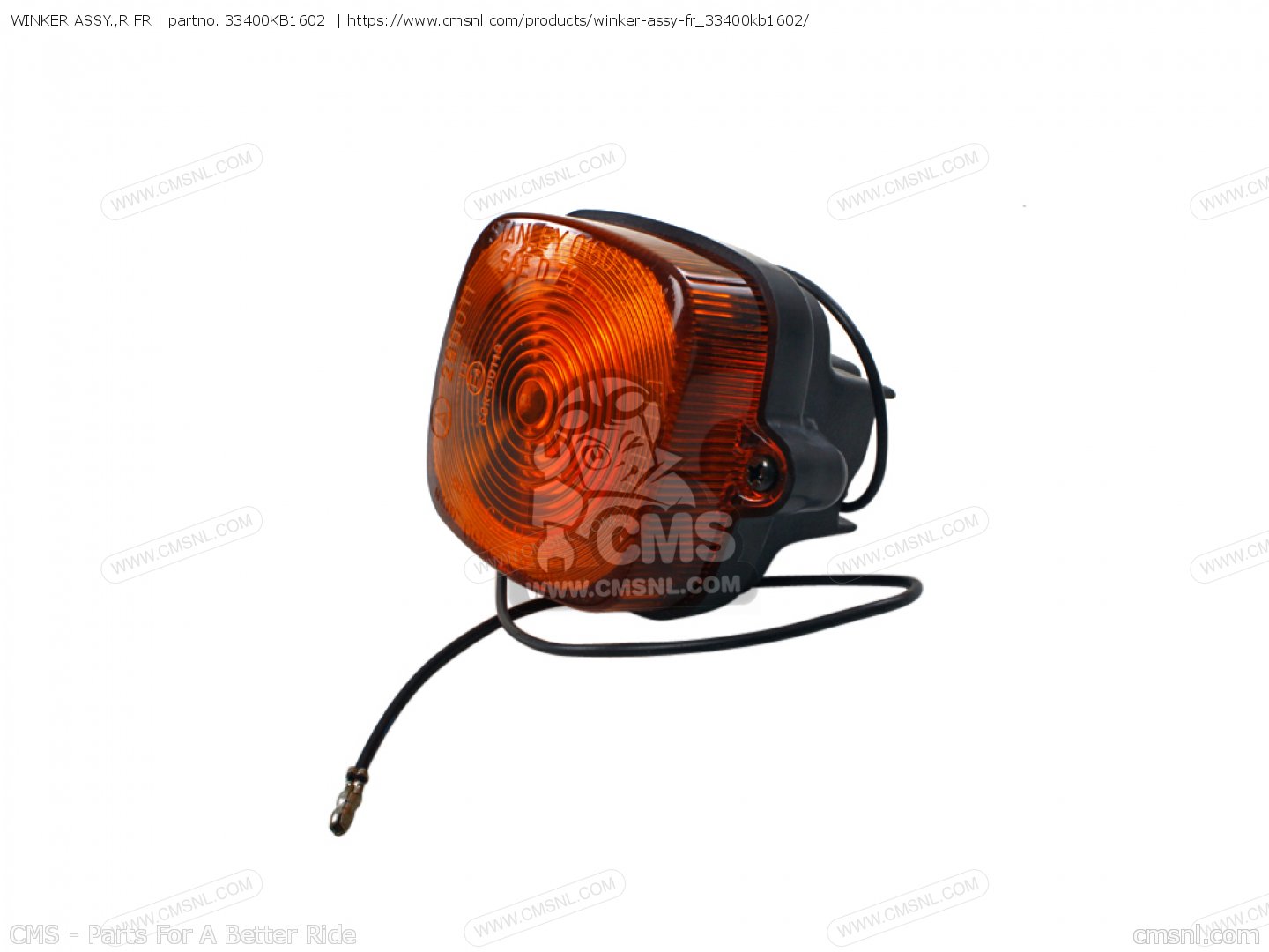 33400KB1602: Winker Assy.,r Fr Honda - buy the 33400-KB1-602 at CMSNL