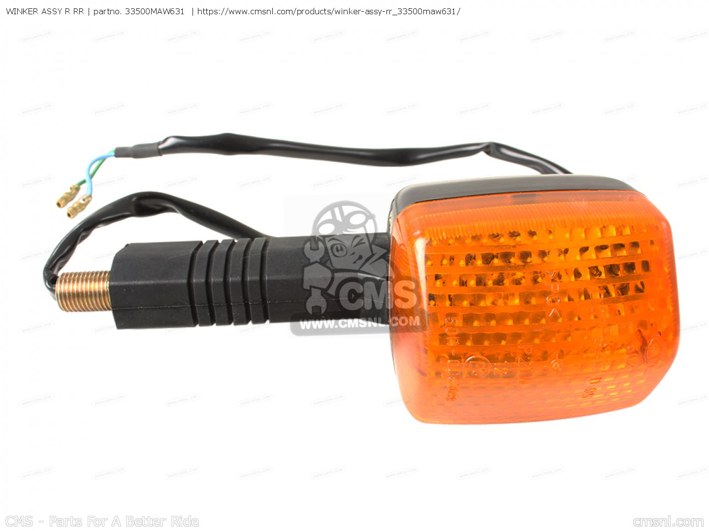 33500MAW631: WINKER ASSY R RR Honda - buy the 33500-MAW-631 at CMSNL