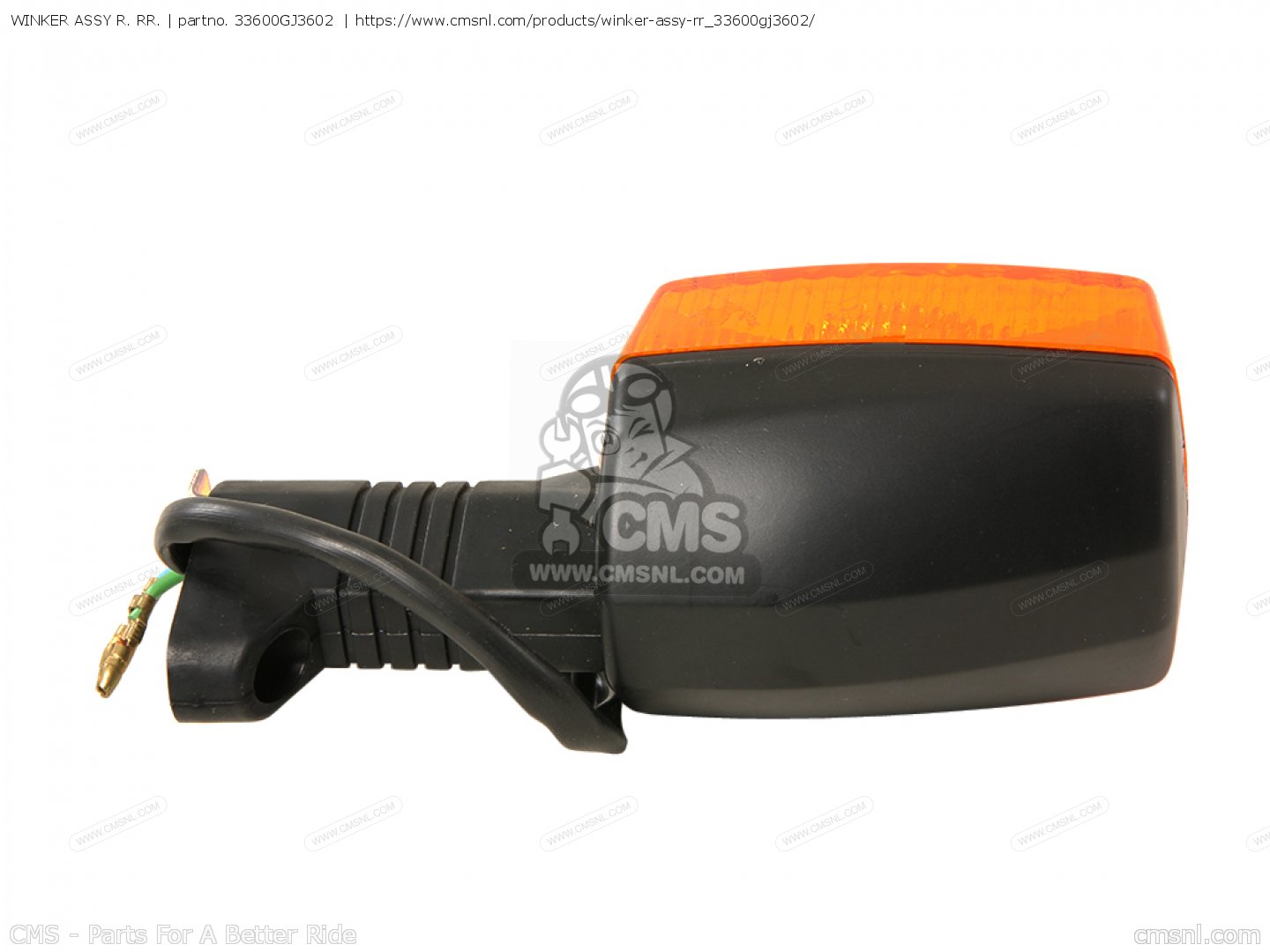 33600GJ3602: WINKER ASSY R. RR. Honda - buy the 33600-GJ3-602 at CMSNL