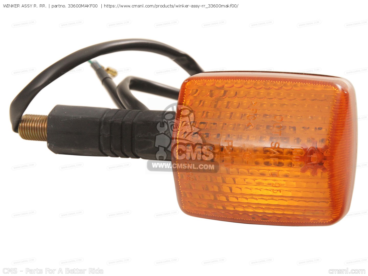 33600MAKF00: WINKER ASSY R. RR. Honda - buy the 33600-MAK-F00 at CMSNL