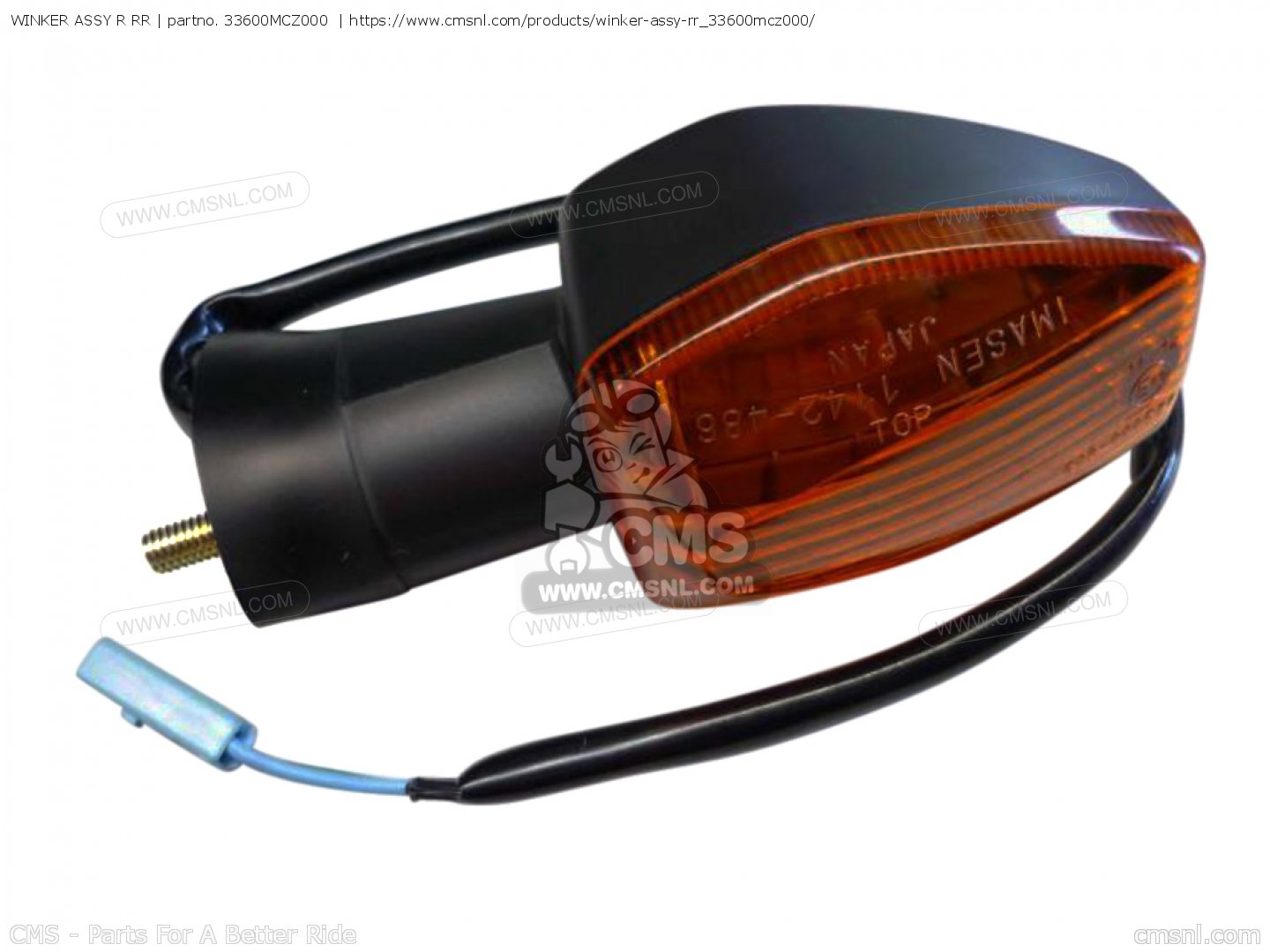 33600MCZ000: WINKER ASSY R RR Honda - buy the 33600-MCZ-000 at CMSNL