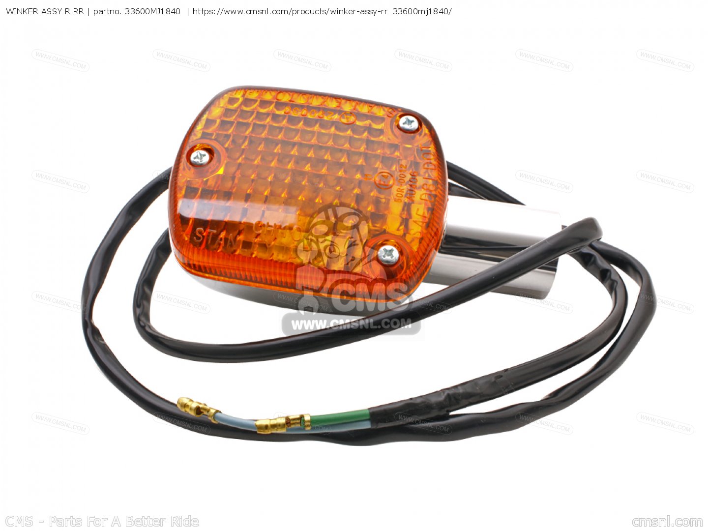 33600MJ1840: WINKER ASSY R RR Honda - buy the 33600-MJ1-840 at CMSNL