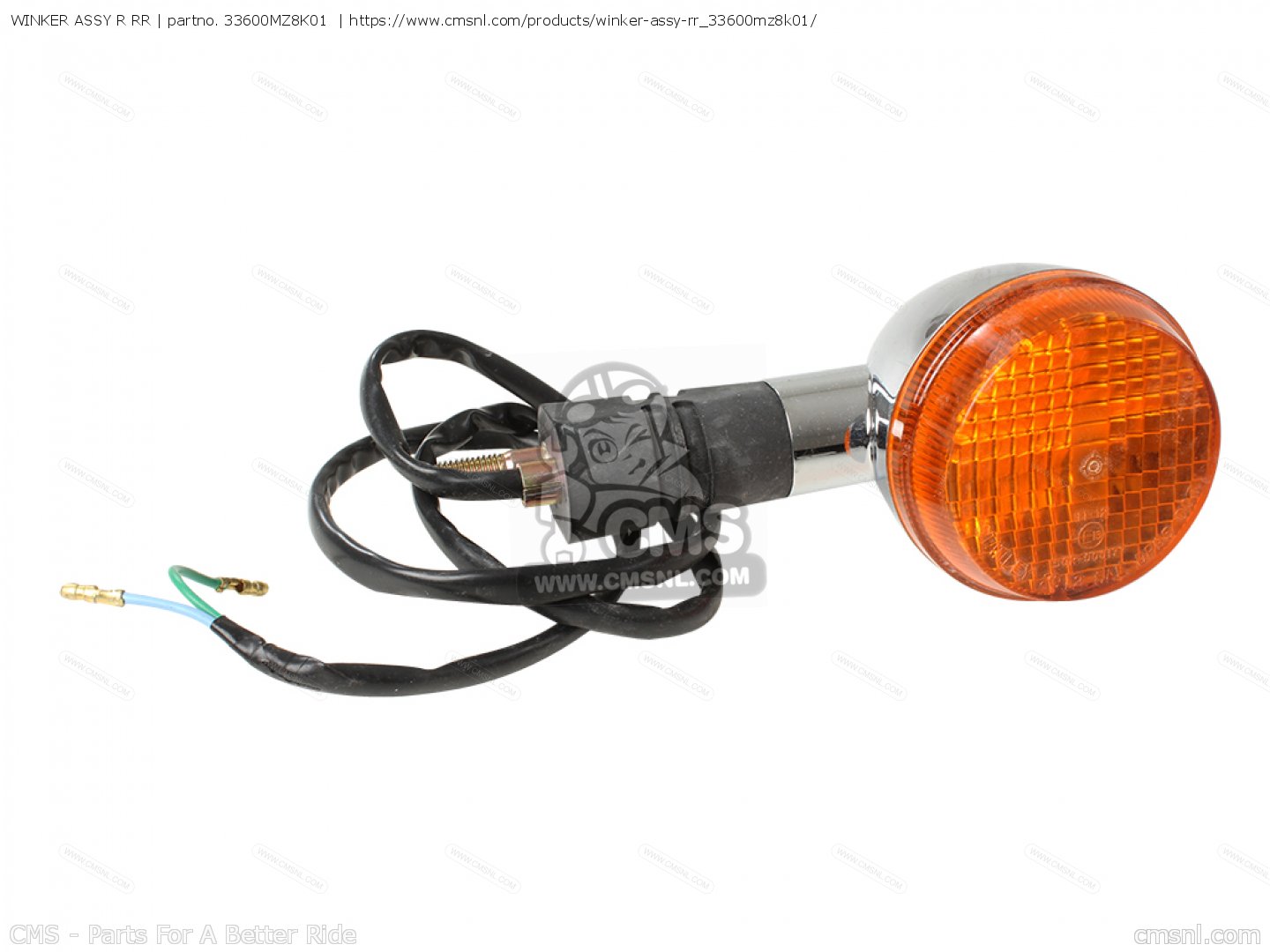 33600MZ8K01: WINKER ASSY R RR Honda - buy the 33600-MZ8-K01 at CMSNL