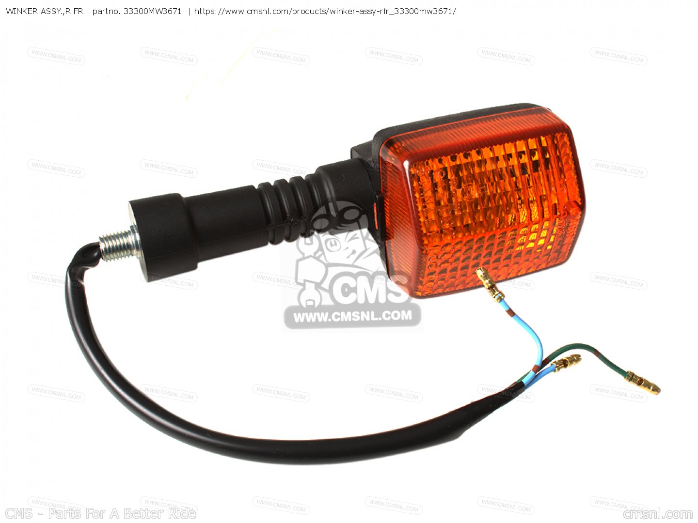 33300MW3671: Winker Assy.,r.fr Honda - buy the 33300-MW3-671 at CMSNL