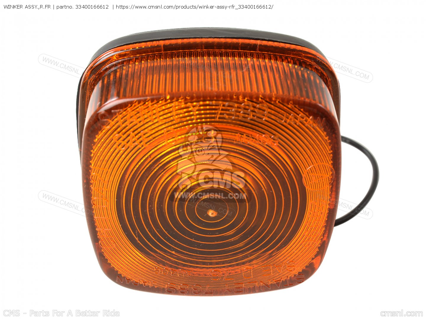 33400166612: Winker Assy.,r.fr Honda - buy the 33400-166-612 at CMSNL