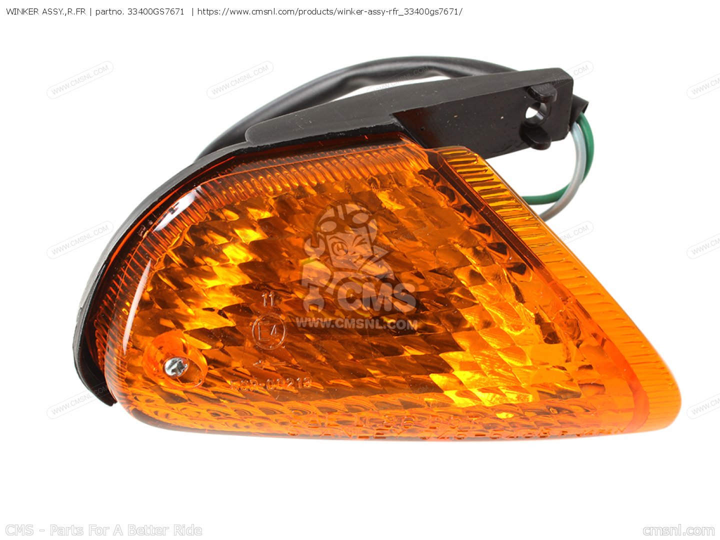 33400GS7671: Winker Assy.,r.fr Honda - buy the 33400-GS7-671 at CMSNL