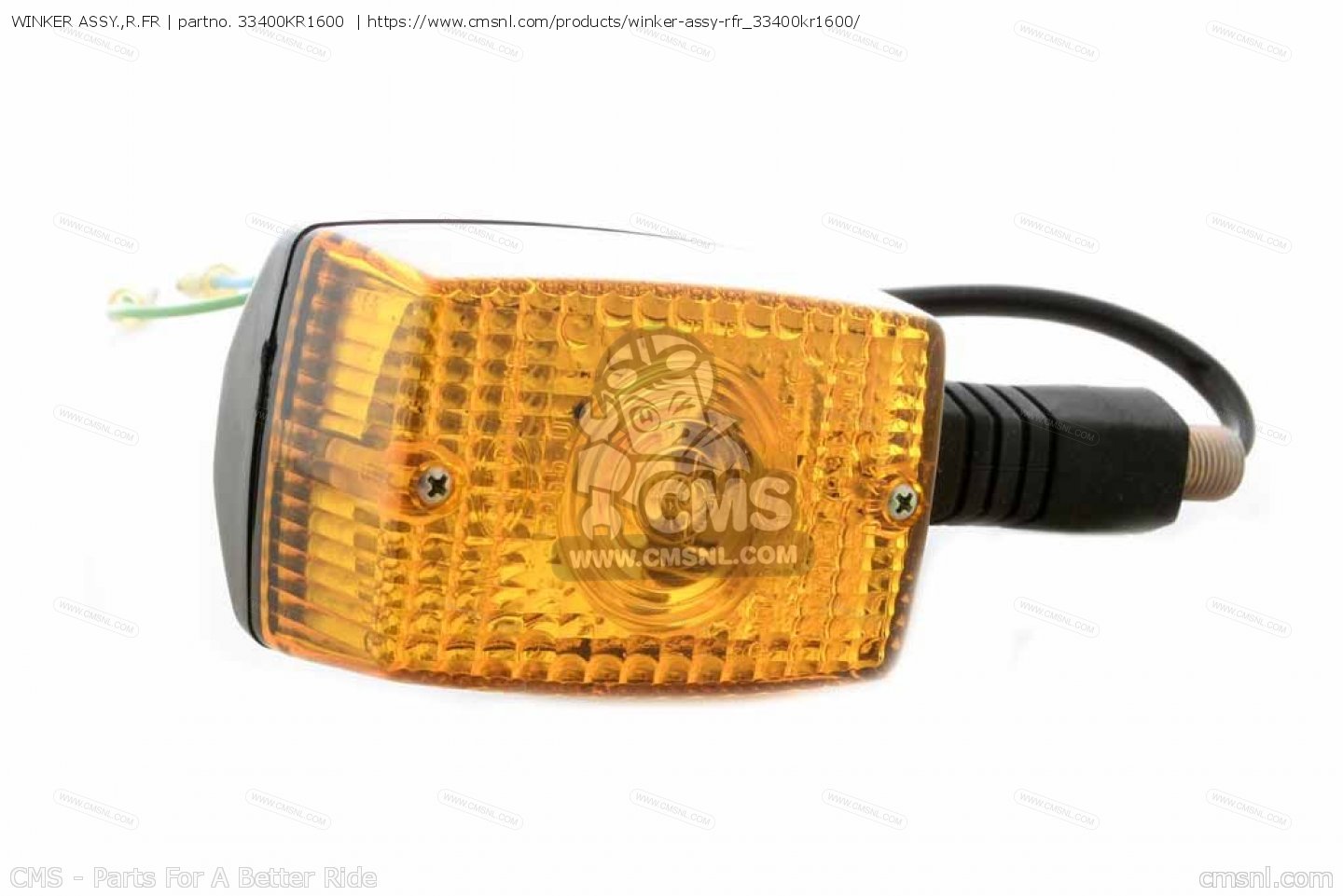 33400KR1600: Winker Assy.,r.fr Honda - buy the 33400-KR1-600 at CMSNL