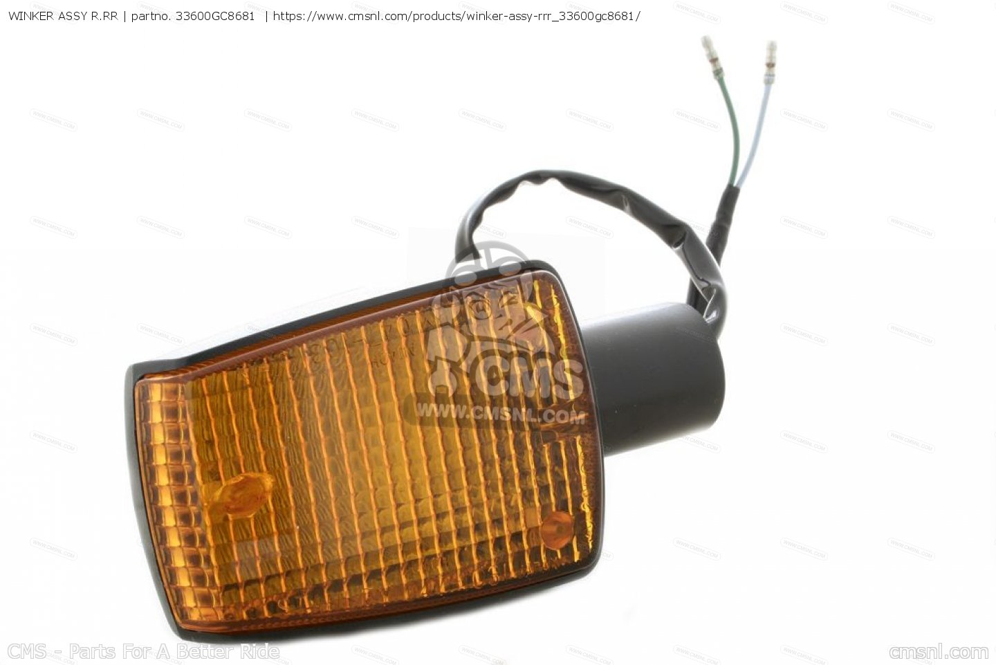 33600GC8681: WINKER ASSY R.RR Honda - buy the 33600-GC8-681 at CMSNL