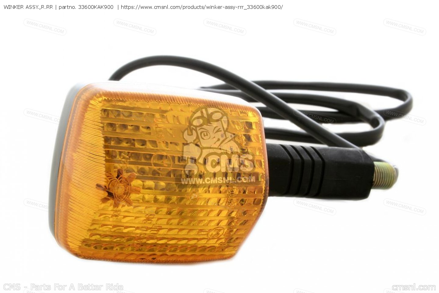 33600KAK900: Winker Assy.,r.rr Honda - buy the 33600-KAK-900 at CMSNL